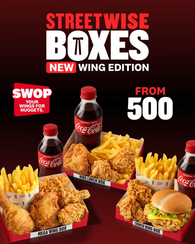 KFC Streetwise Boxes – Wing Edition - Galleria Shopping Mall – Galleria ...